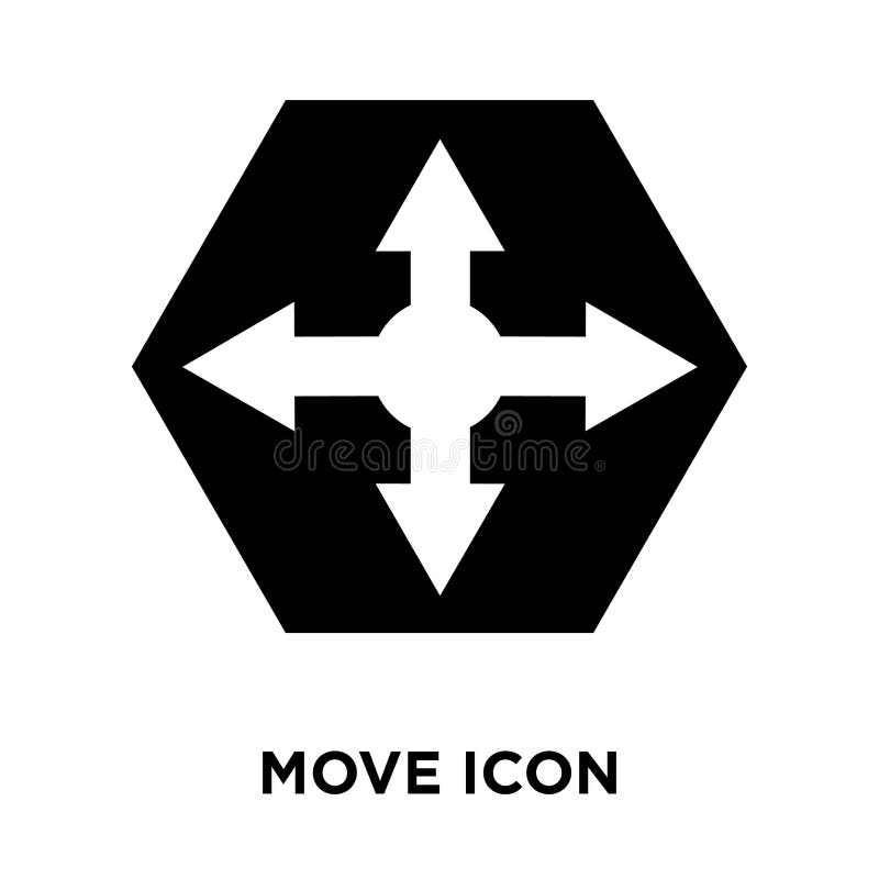 Move Icon Vector Isolated on White Background, Logo Concept of M Stock ...