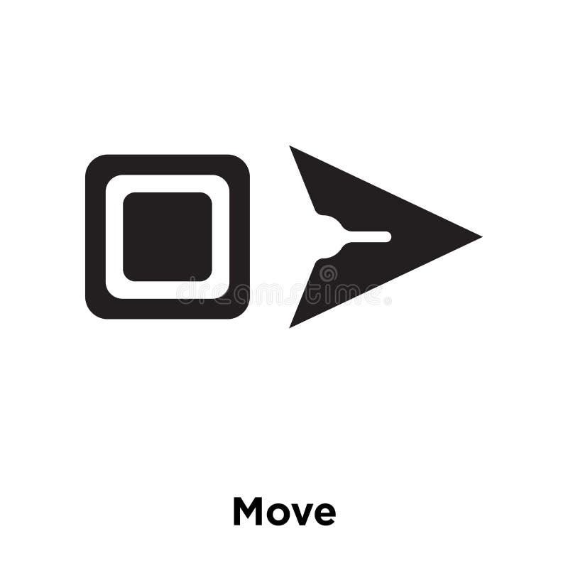 Move Icon Vector Isolated on White Background, Logo Concept of M Stock ...