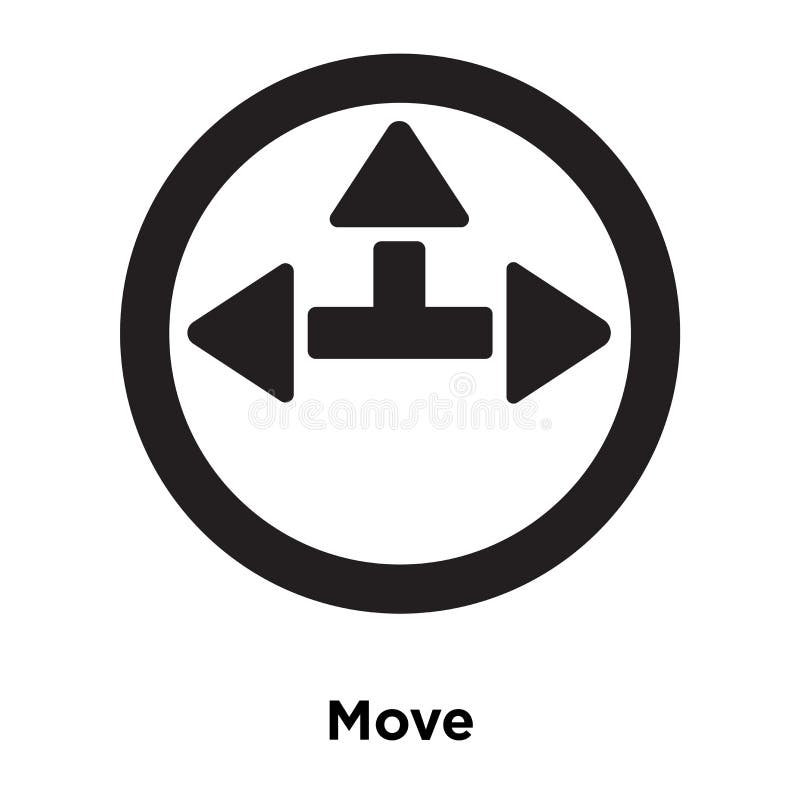 Move Icon Vector Isolated on White Background, Logo Concept of M Stock ...