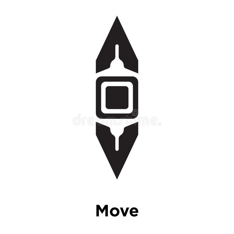 Move Icon Vector Isolated on White Background, Logo Concept of M Stock ...