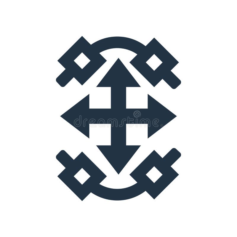 Move Icon Vector Sign and Symbol Isolated on White Background, M Stock ...