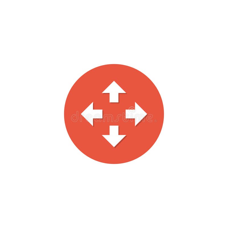 Move Icon Vector in Trendy Flat Style. Full Screen Symbol Illustration ... Move Icon Vector in Trendy Flat Style. Full Screen Symbol Illustration ...