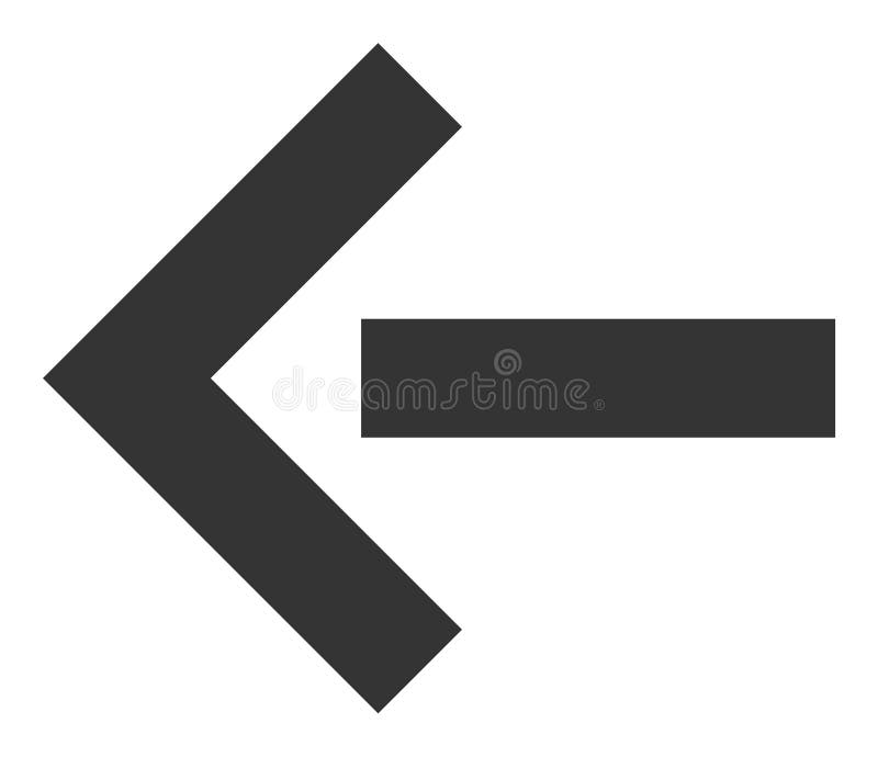 Move Left Raster Icon Flat Illustration Stock Illustration ...