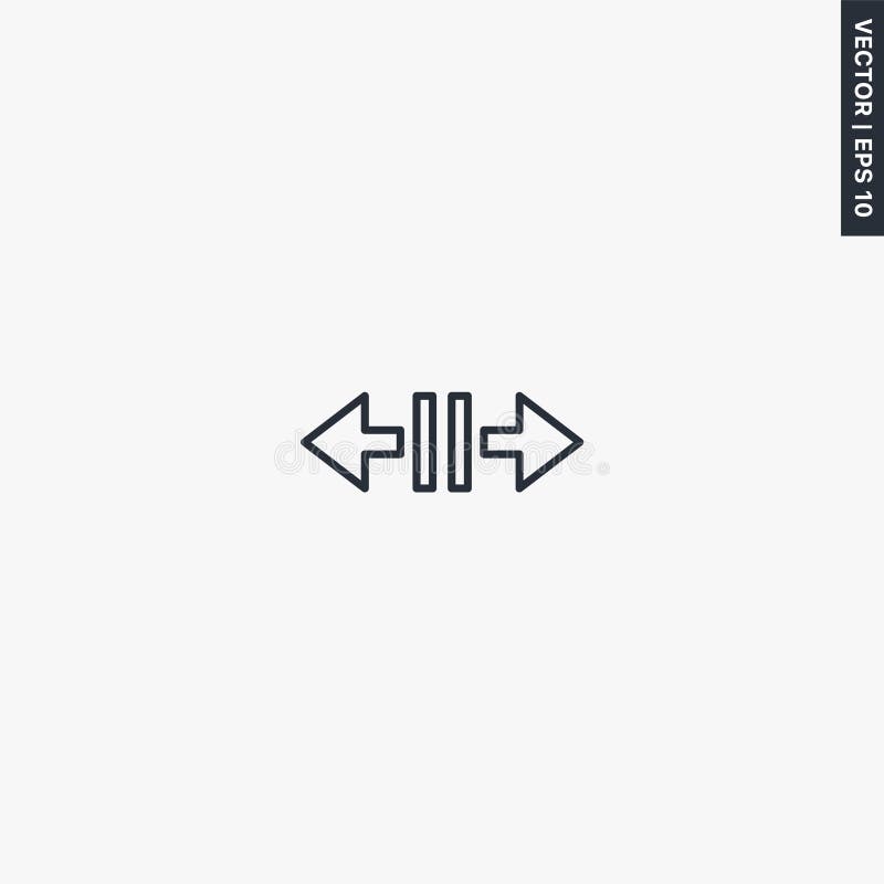 Move Left Right, Linear Style Sign for Mobile Concept and Web Design ...