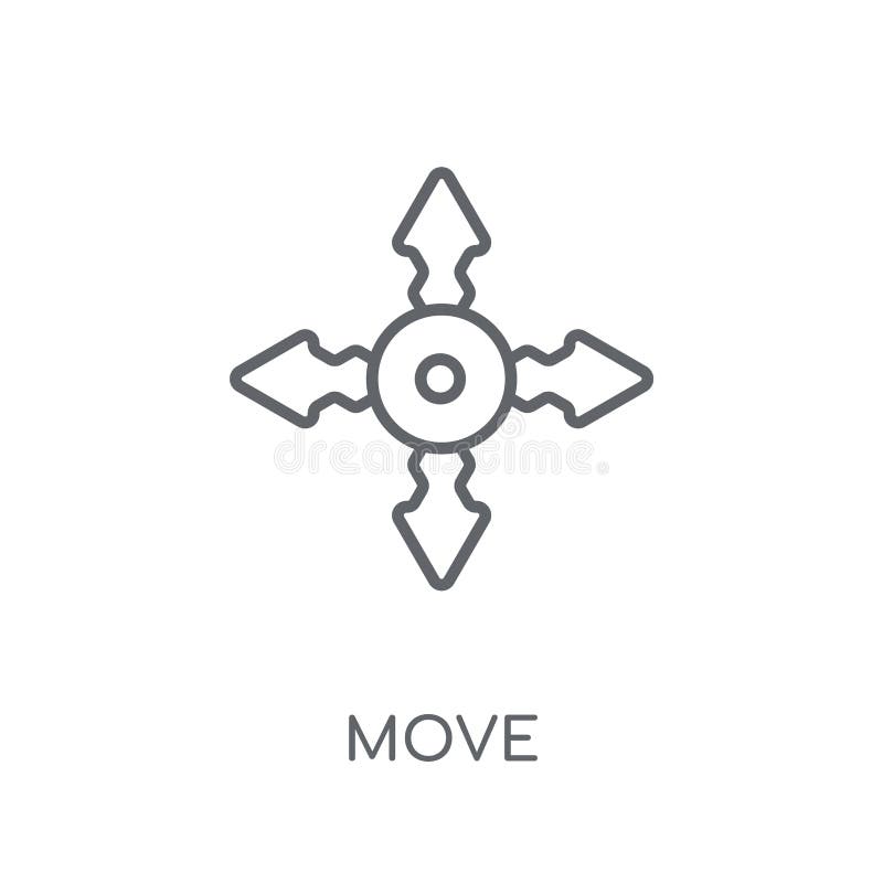 Move Icon Vector Isolated on White Background, Move Sign Stock Vector ...