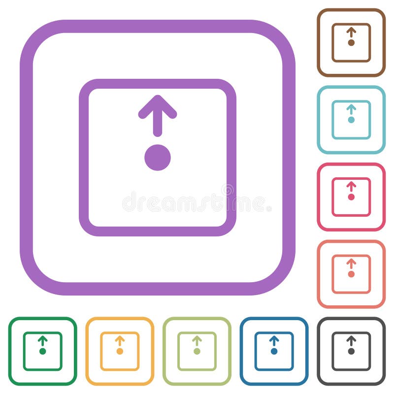 Move Object Up Simple Icons Stock Vector - Illustration of designing ...