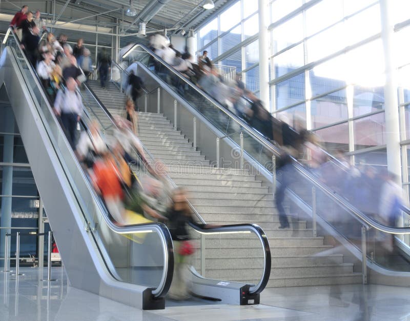 Busy people on the move stock image. Image of direction - 6087077