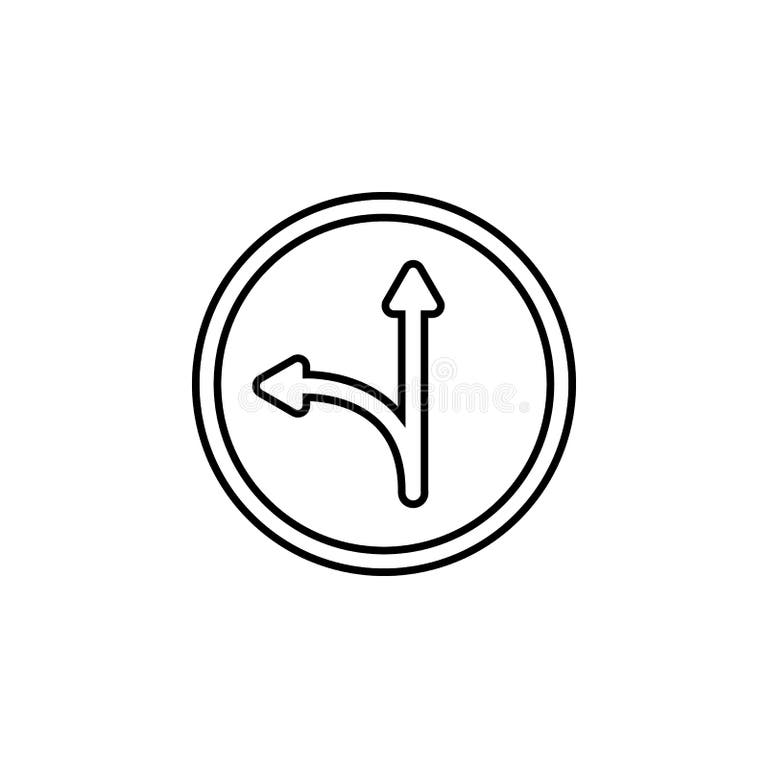 Move Right or Left Icon. Element of Traffic Signs Icon for Mobile ...