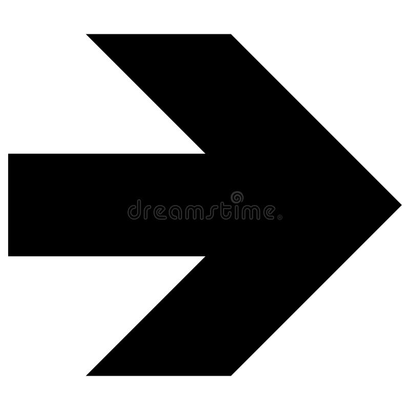 Move Right Vector Icon Flat Illustration Stock Vector - Illustration of ...