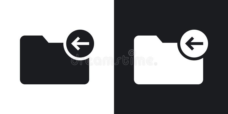 Move To Folder Icon Isolated on White Background Stock Vector ...