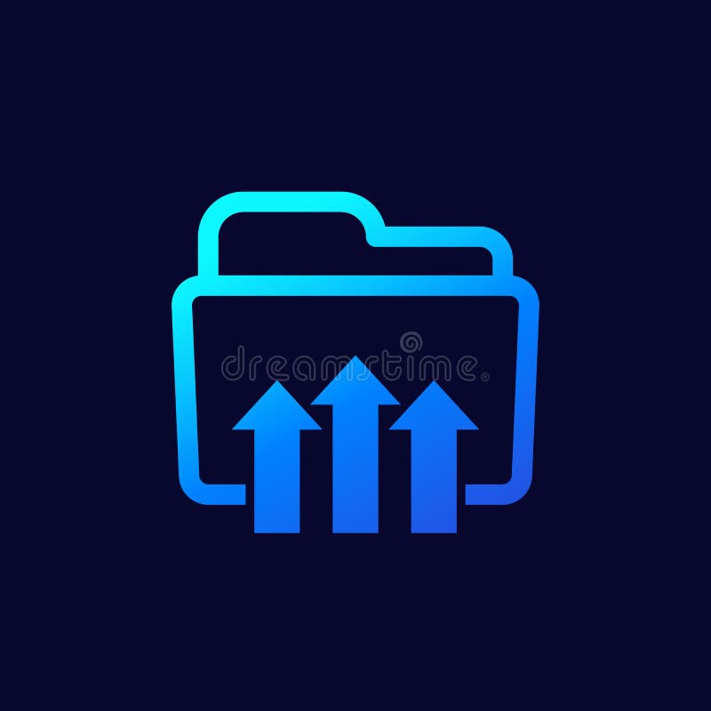 Move To Folder Icon for Web Stock Vector - Illustration of vector ...