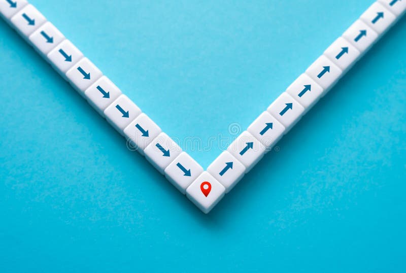 Move To the Next Place. Checkpoint. Come Up with an Better Idea Stock ...