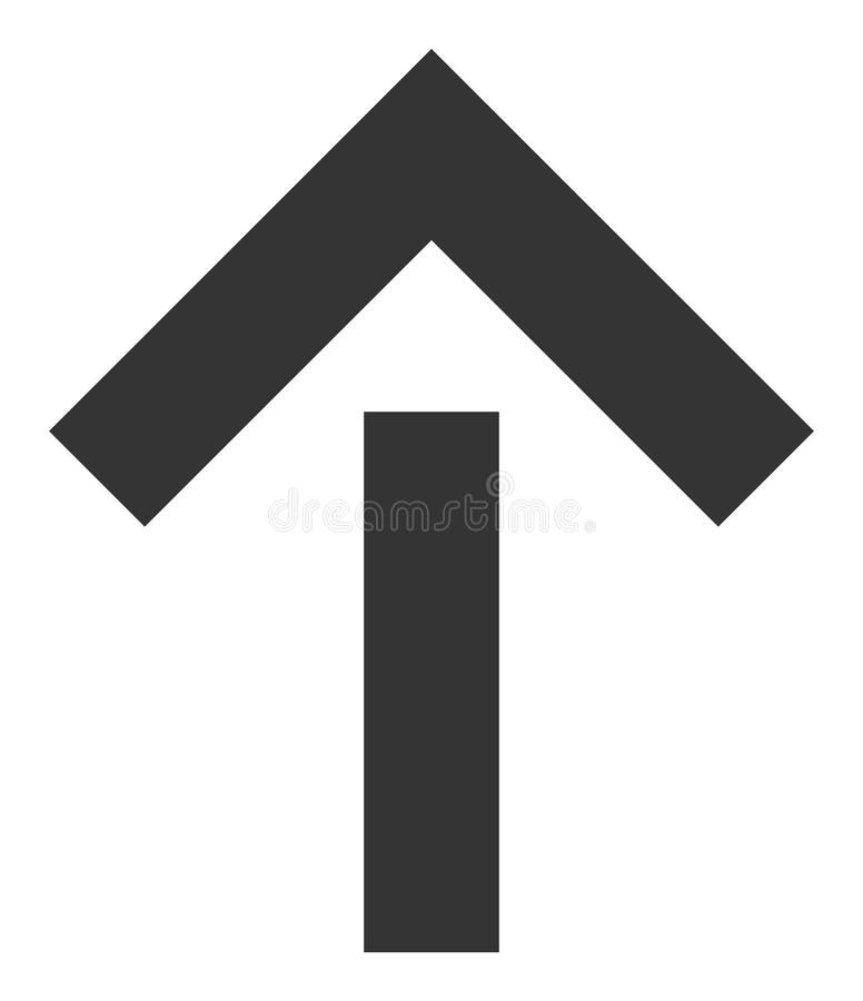 Move Up Vector Icon Flat Illustration Stock Vector - Illustration of ...