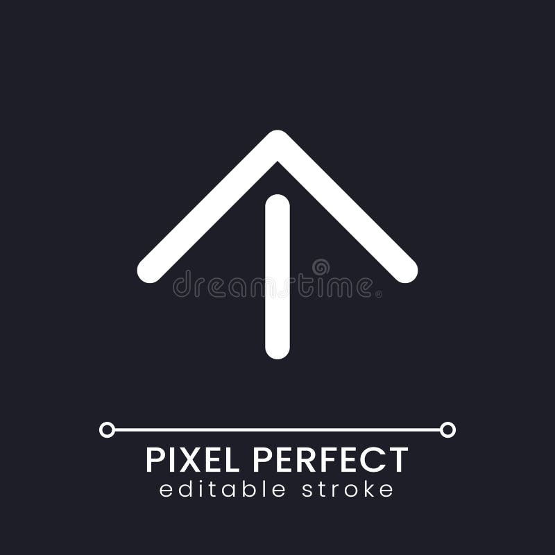 Move Upward Pixel Perfect White Linear Ui Icon for Dark Theme Stock ... Move Upward Pixel Perfect White Linear Ui Icon for Dark Theme Stock ...