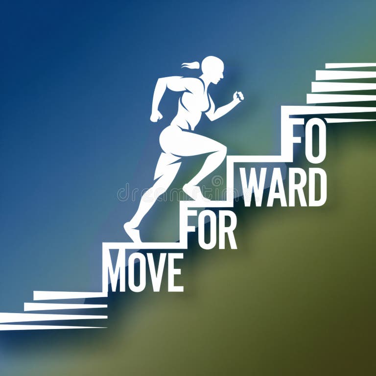 Move forward logo concepts stock illustration. Illustration of ...