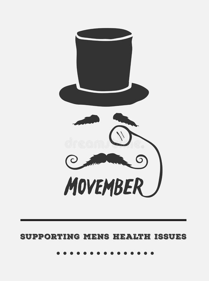 Movember Advertisement Vector with Text and Graphic Stock Vector ...