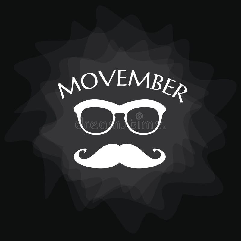 Movember Advertisement Vector with Text and Graphic, Vector Stock ...