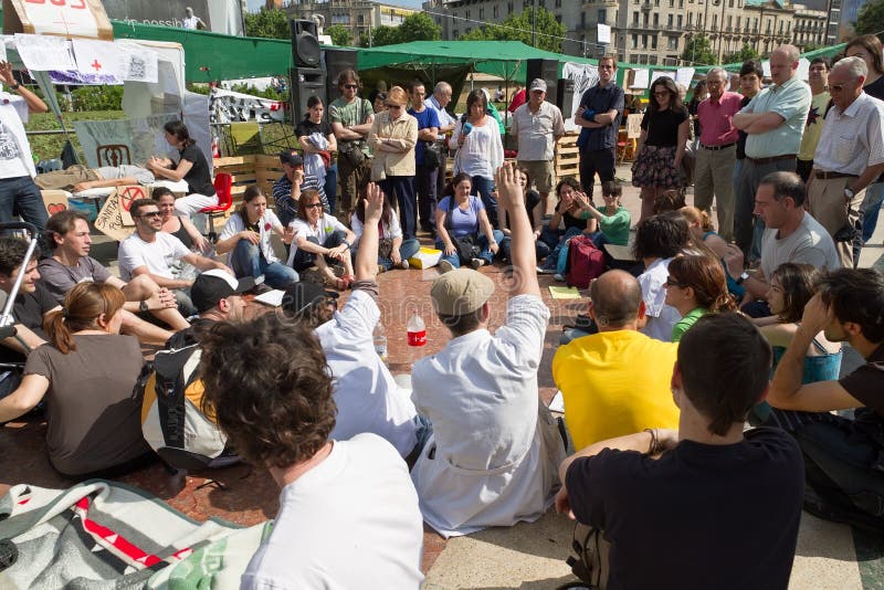 Angry Citizens Protesting editorial stock image. Image of democrat ...