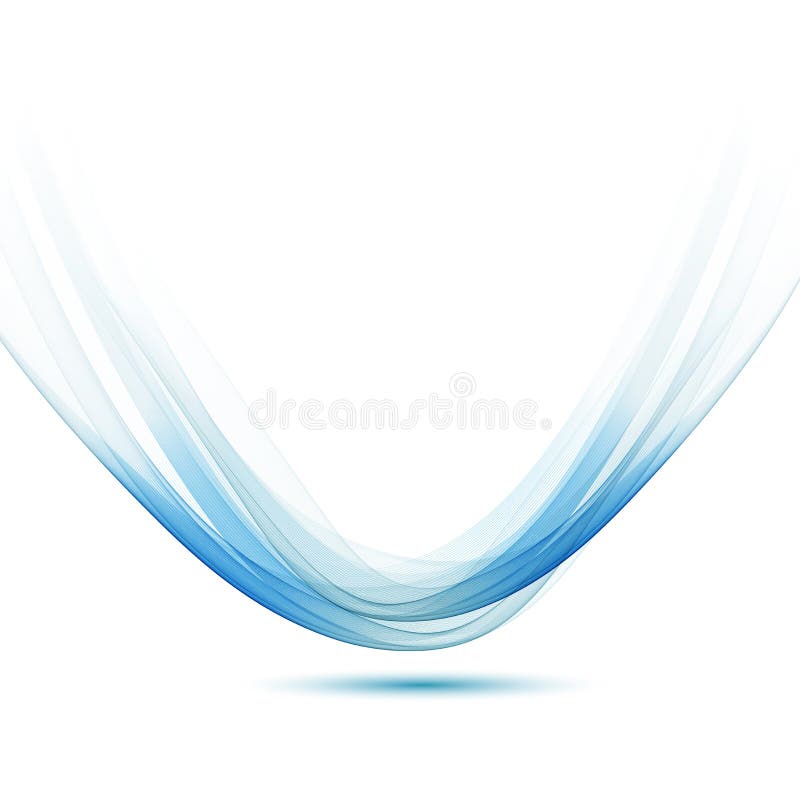 The Movement of the Blue Lines of the Horizontal Wave. Design Element ...