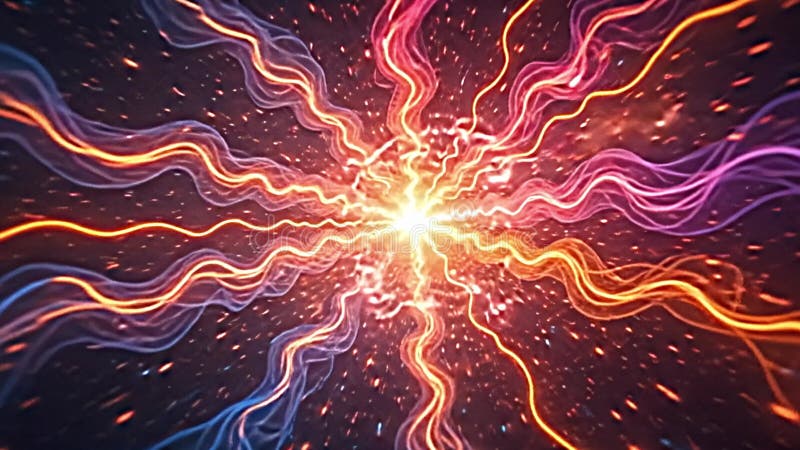 Movement Break from Burst Irradiate Inwards Lively Colors, Generative ...