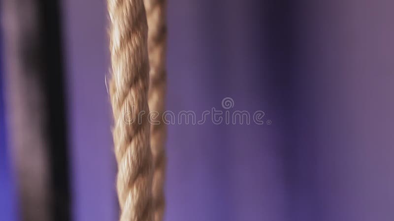 The Movement of the Cable Rope Lifting Mechanism Stock Footage - Video ...