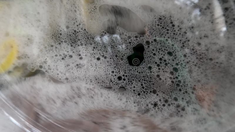 The Movement of the Clothes Being Washed with a Front Loading Type ...