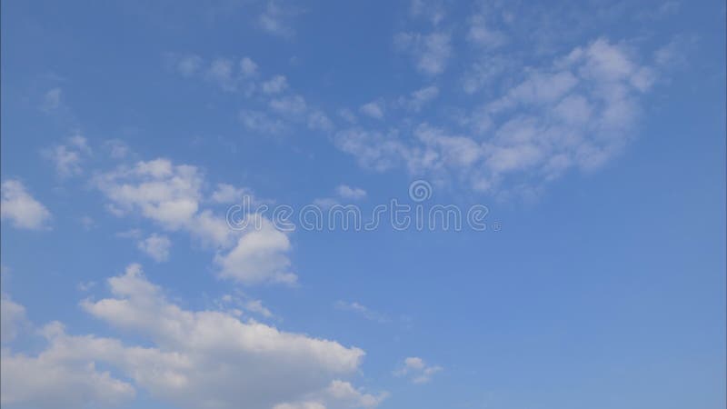 Movement of Cloud on Blue Sky, Time Lapse. Stock Video - Video of ...