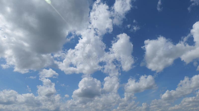 Movement of Clouds in the Blue Sky Time Lapse Stock Footage - Video of ...