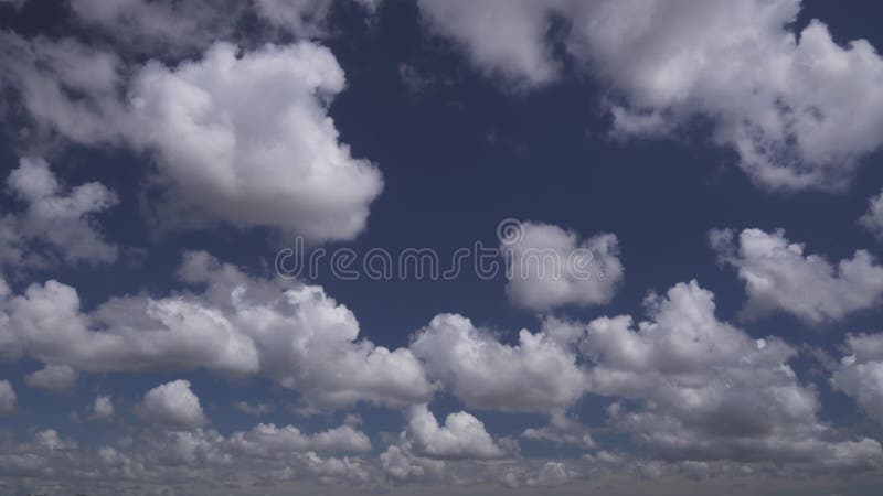 Movement of Clouds in the Blue Sky. Time Lapse Video. Stock Footage ...