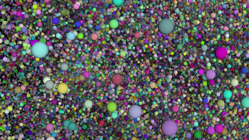 The Movement of Colored Balls 3d Animation Stock Footage - Video of ...