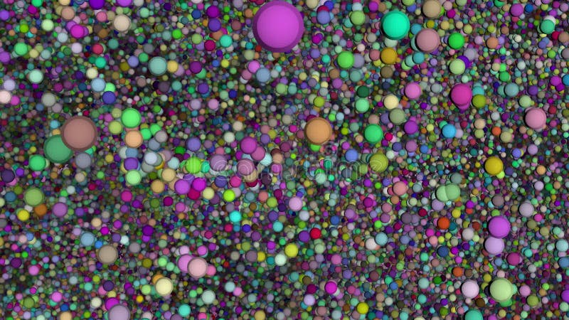 The Movement of Colored Balls 3d Animation Stock Footage - Video of ...