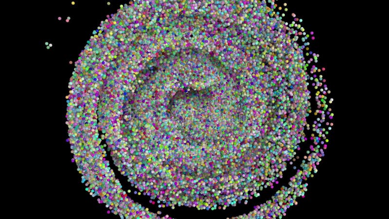 The Movement of Colored Balls 3d Animation Stock Video - Video of ...