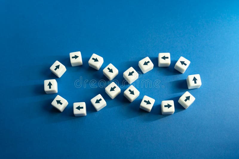 Movement in an Endless Loop. Endless Movement without Any Changes ...