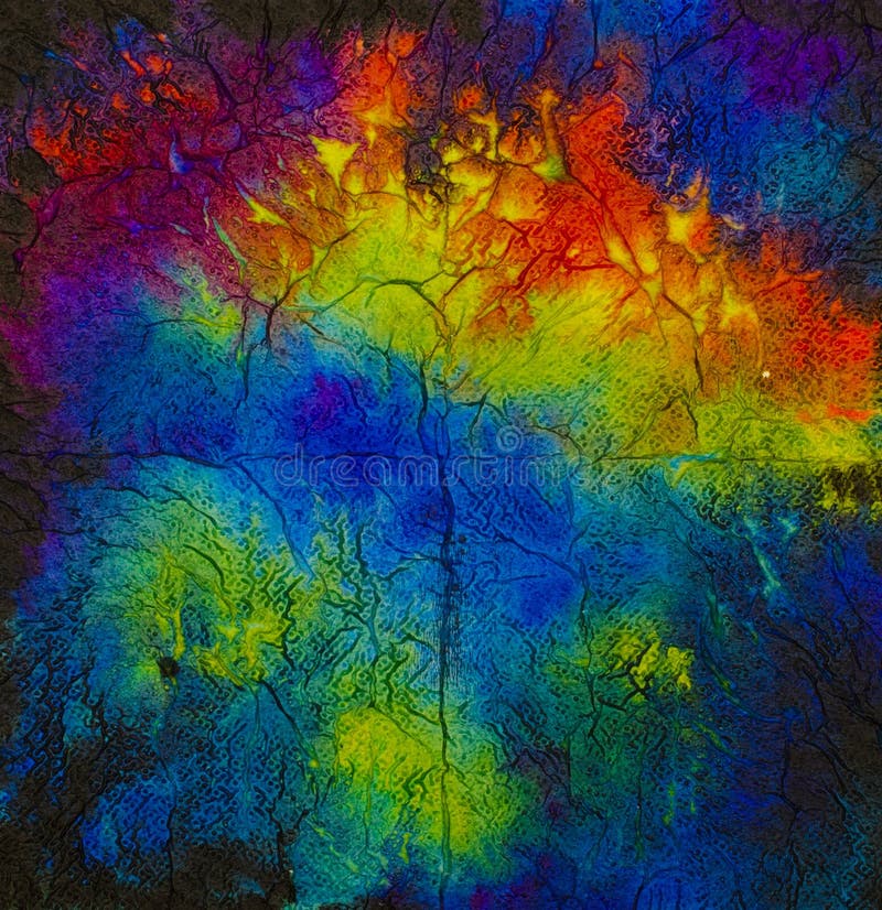 Movement and Fusion of Colors Stock Illustration - Illustration of ...