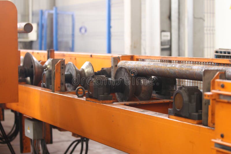 Movement of a Long Metal Rod Stock Image - Image of prospect, number ...