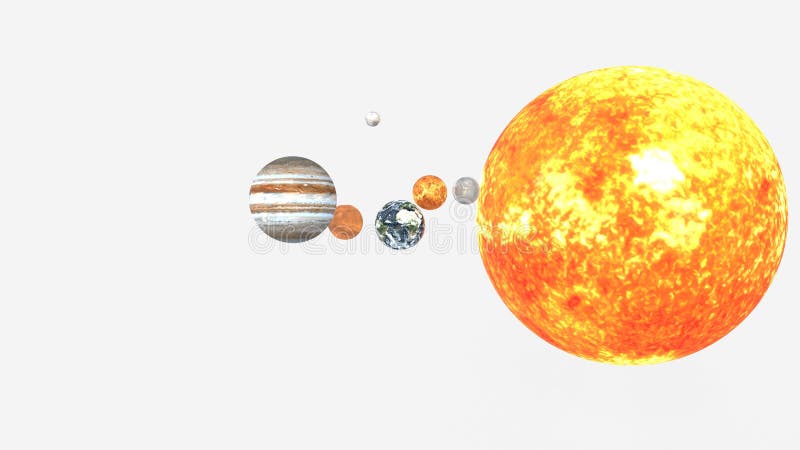 Movement of the Planets in Our Solar System Stock Illustration ...