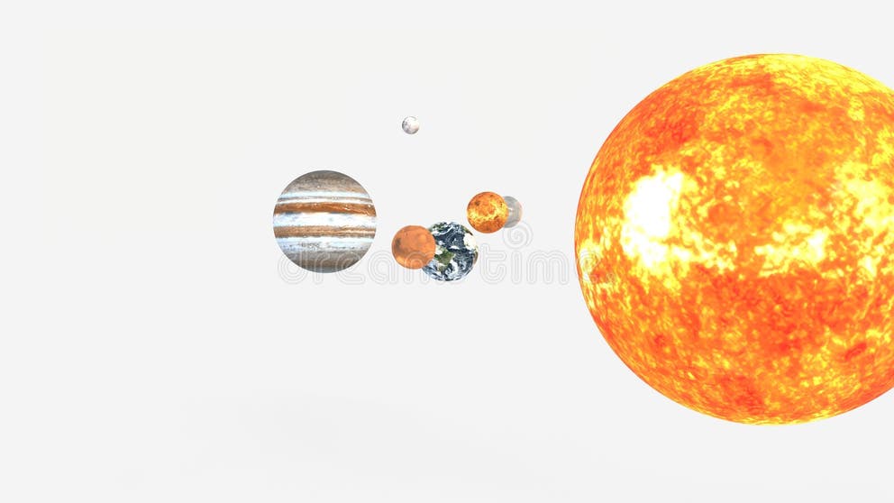 Movement of the Planets in Our Solar System Stock Illustration ...