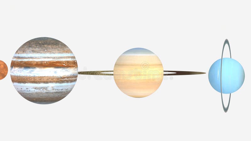 Movement of the Planets in Our Solar System Stock Illustration ...