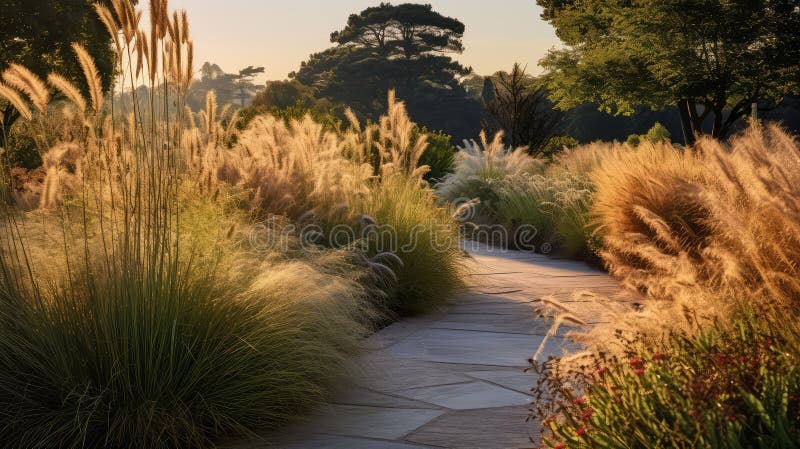 Movement plants border stock image. Image of garden - 372680393