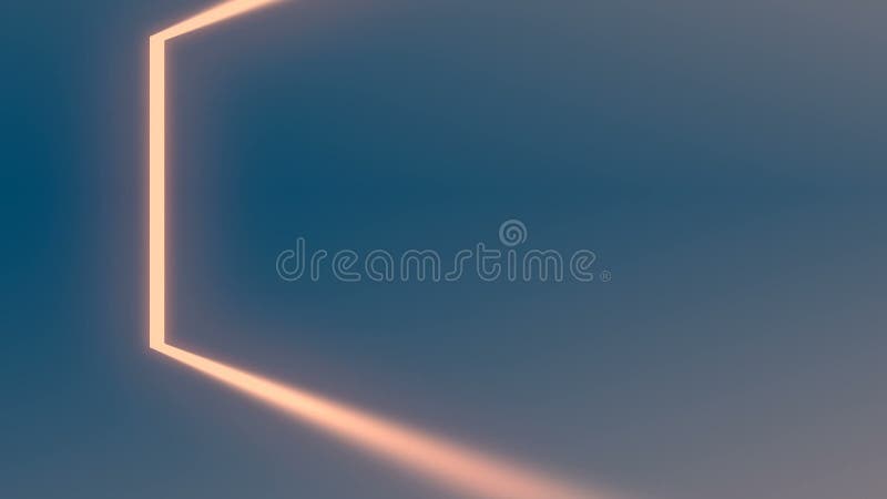 Movement a Ray of Light Across a Dark Blue Surface. 3d Render Digital ...