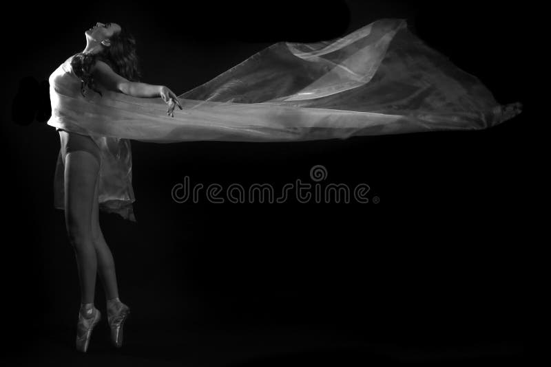 Movement with Sheer Fabrics and Long Exposure Stock Image - Image of ...
