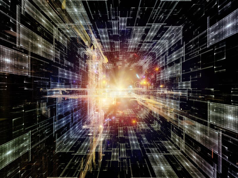 Movement through Space stock illustration. Illustration of backdrop ...