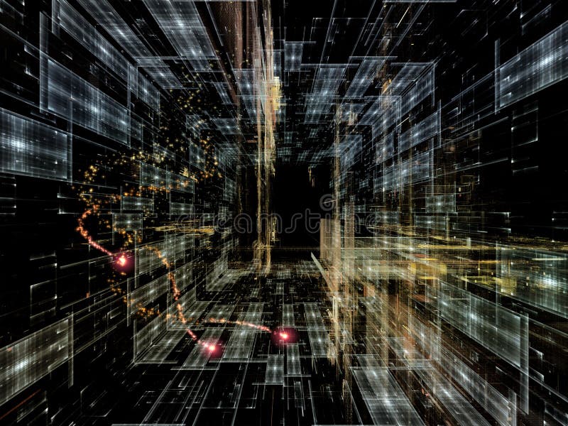 Movement through Space stock illustration. Illustration of backdrop ...