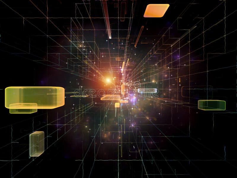 Movement Through Space stock illustration. Illustration of backdrop ...