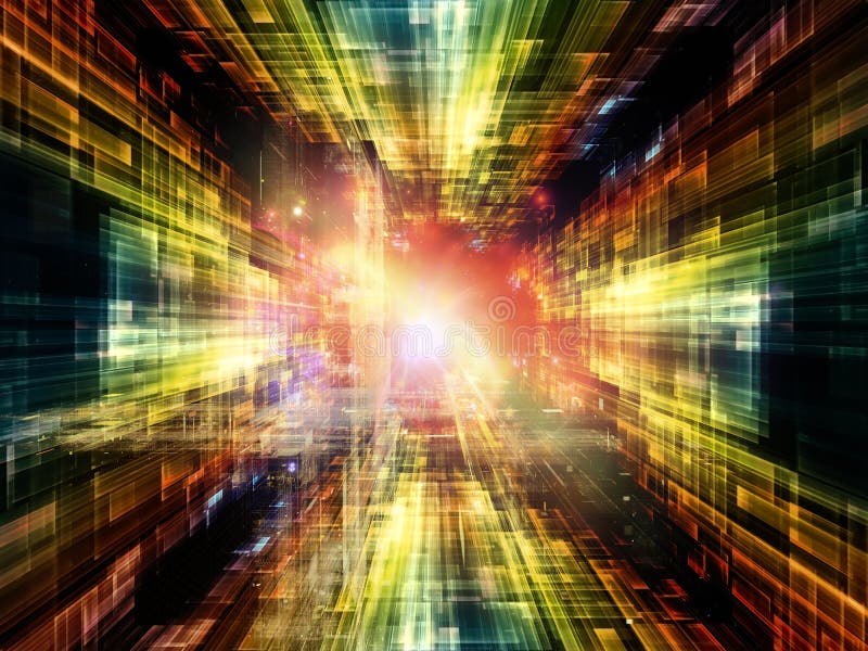 Movement through Space stock illustration. Illustration of backdrop ...