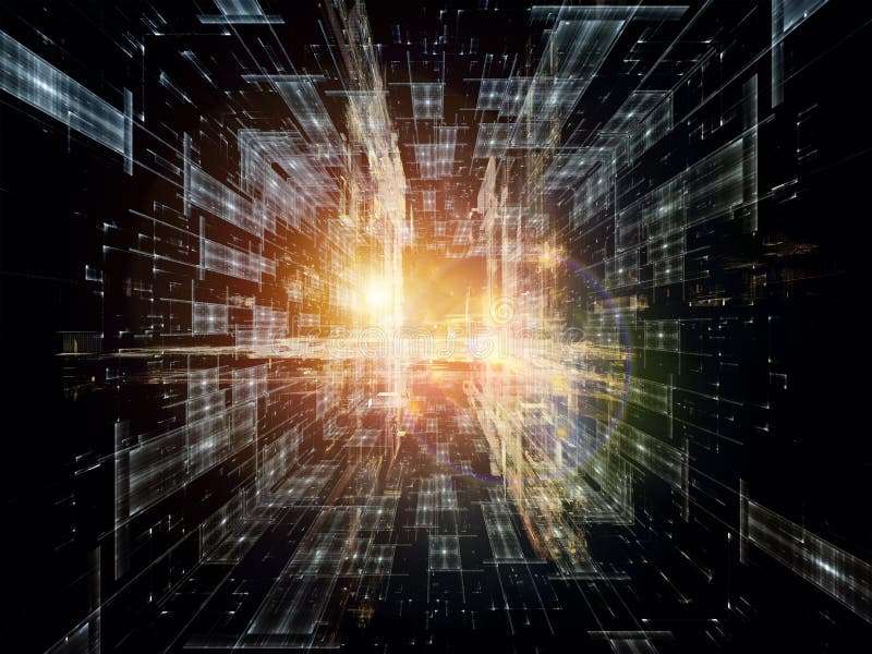 Movement through Space stock illustration. Illustration of backdrop ...