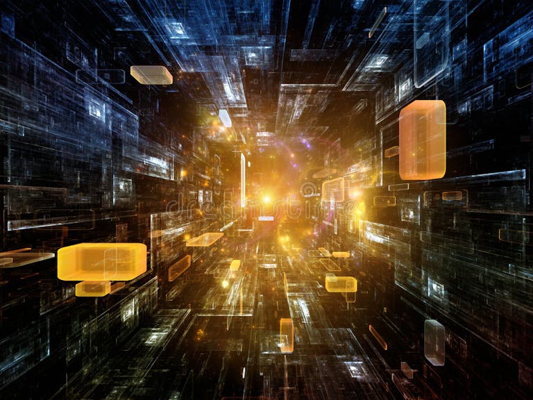 Movement through Space stock illustration. Illustration of backdrop ...