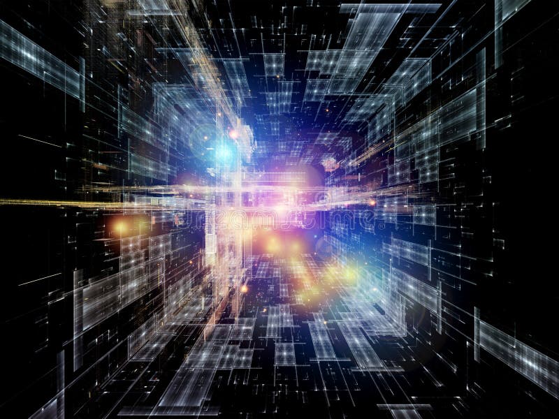 Movement through Space stock illustration. Illustration of tech - 159715146