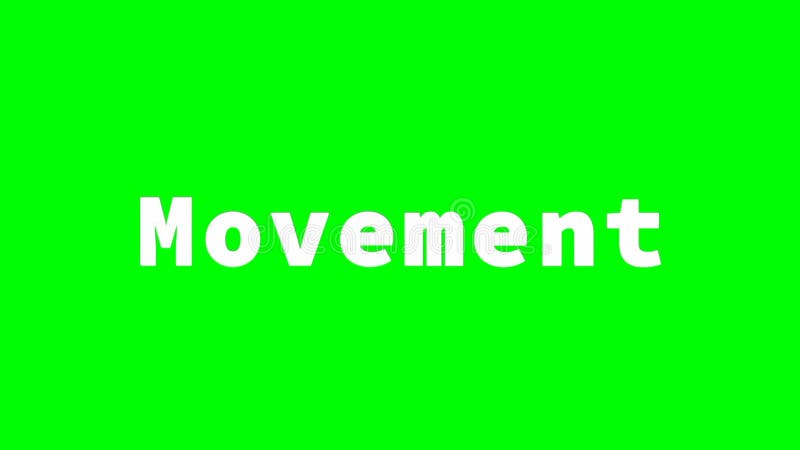 Movement Text Green Screen Animated Video Stock Footage - Video of ...