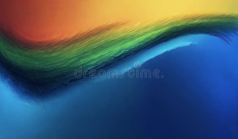 Digital Tides: the Beachscape Painted by AI Stock Illustration ...